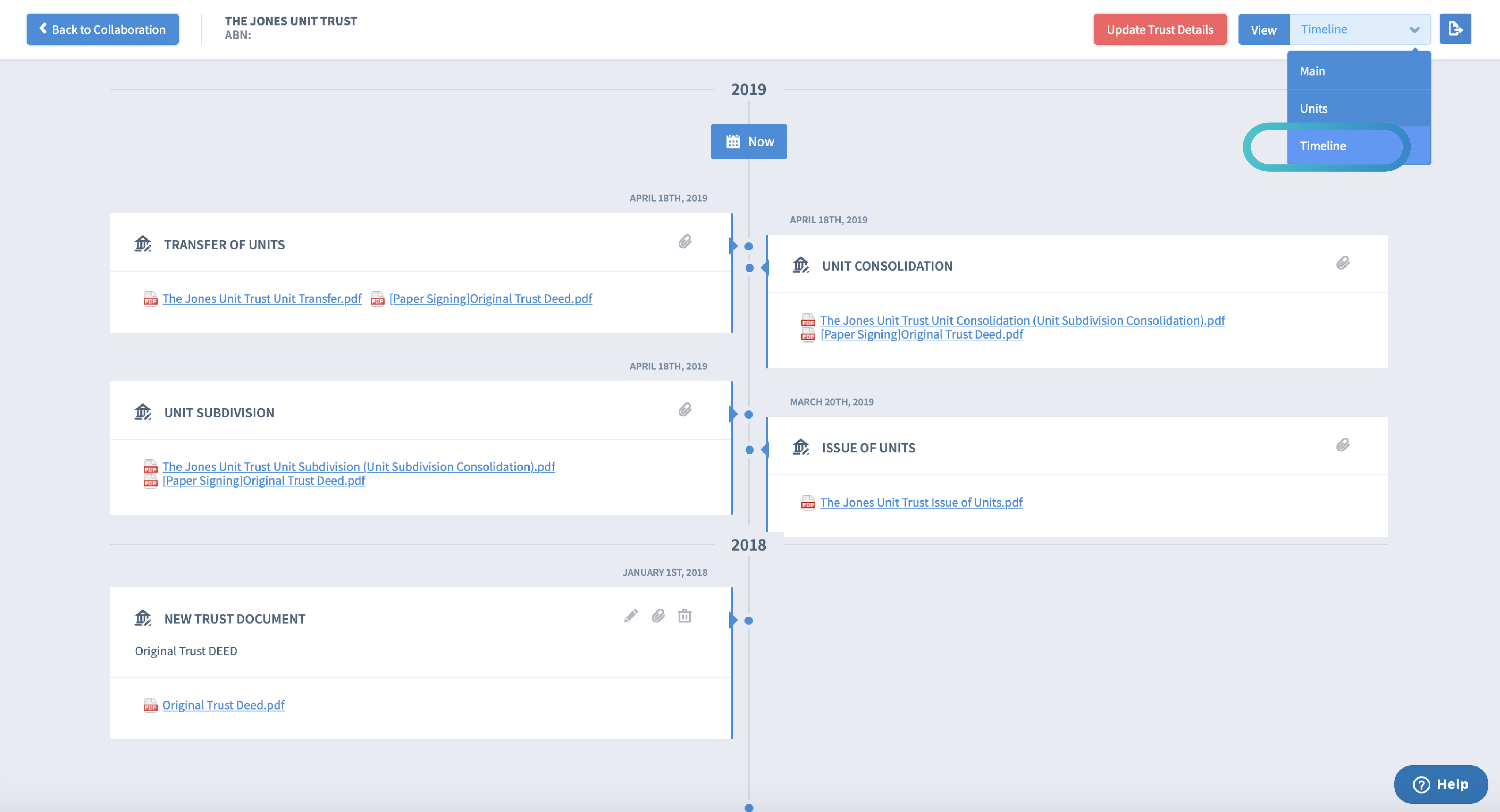 How to prepare a Transfer of Units – NowInfinity