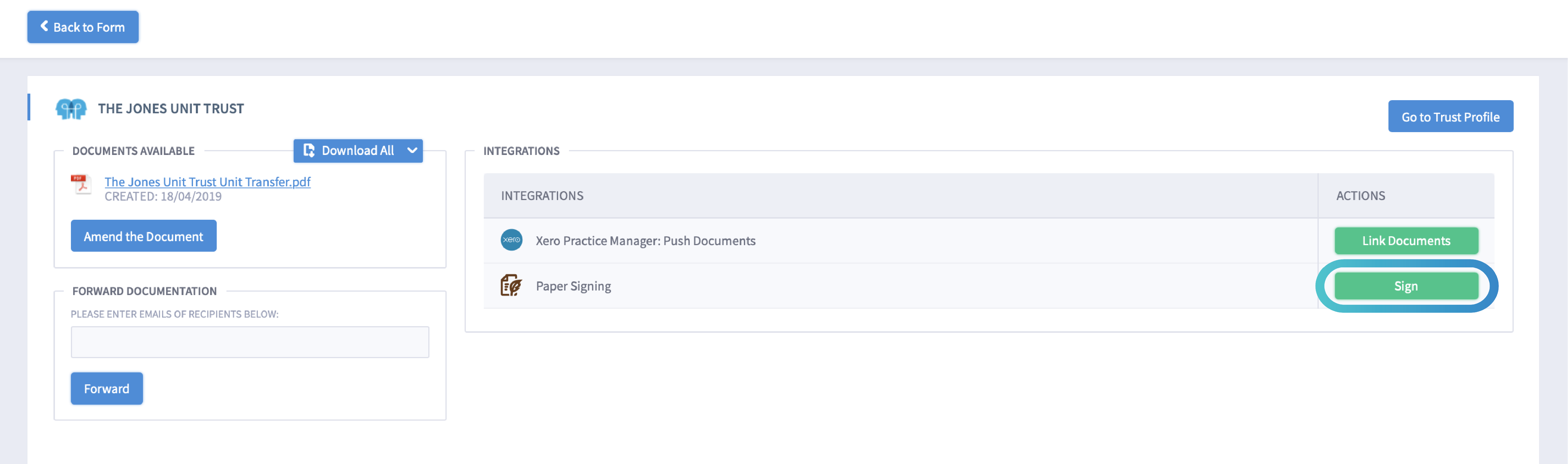 How to prepare a Transfer of Units – NowInfinity