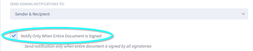 Electronic Signing notification – NowInfinity