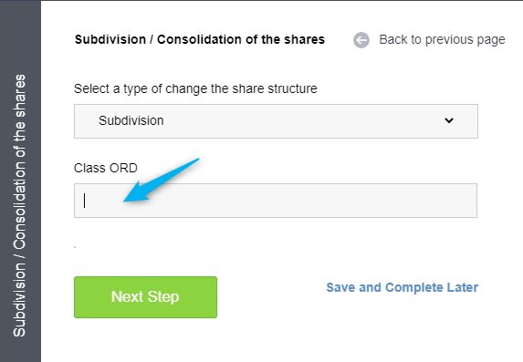 Form 2205 Notification of Resolutions Regarding Shares – NowInfinity