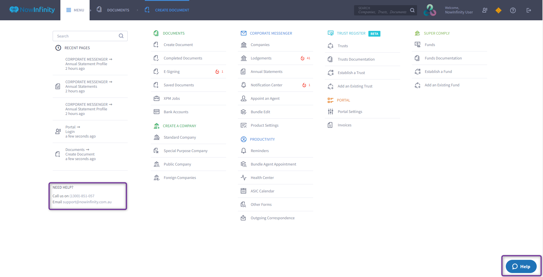 Step 1 - Fundamentals of NowInfinity – NowInfinity