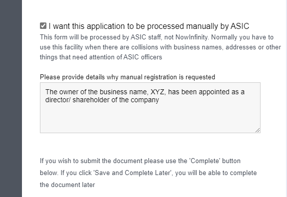 How to register a Company with an existing business name – NowInfinity