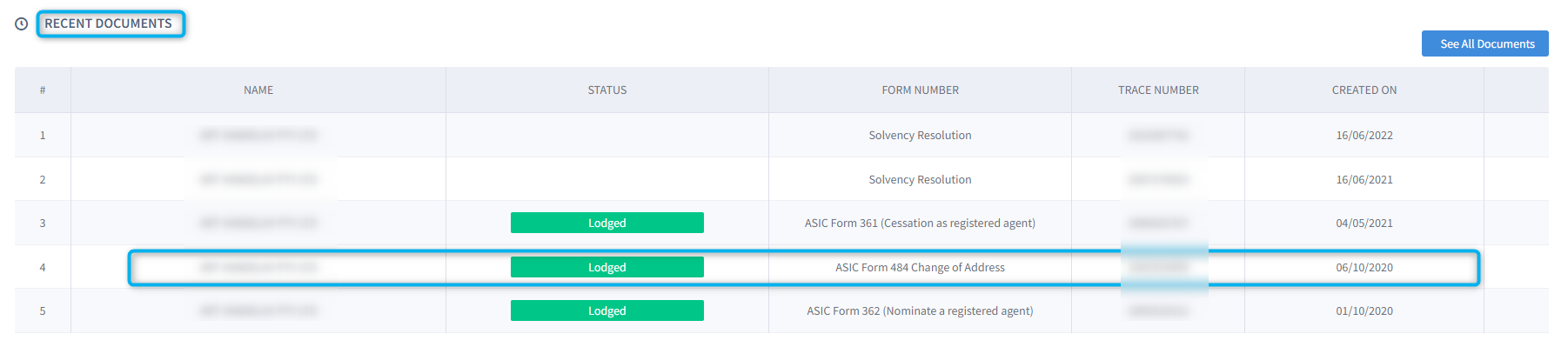 How to find a document number – NowInfinity