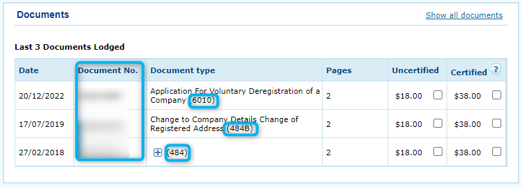 How to find a document number – NowInfinity