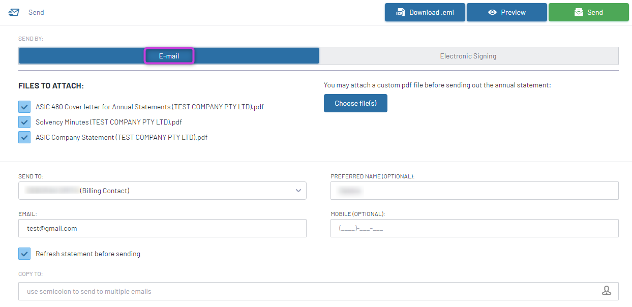 How to send an Annual Statement – NowInfinity